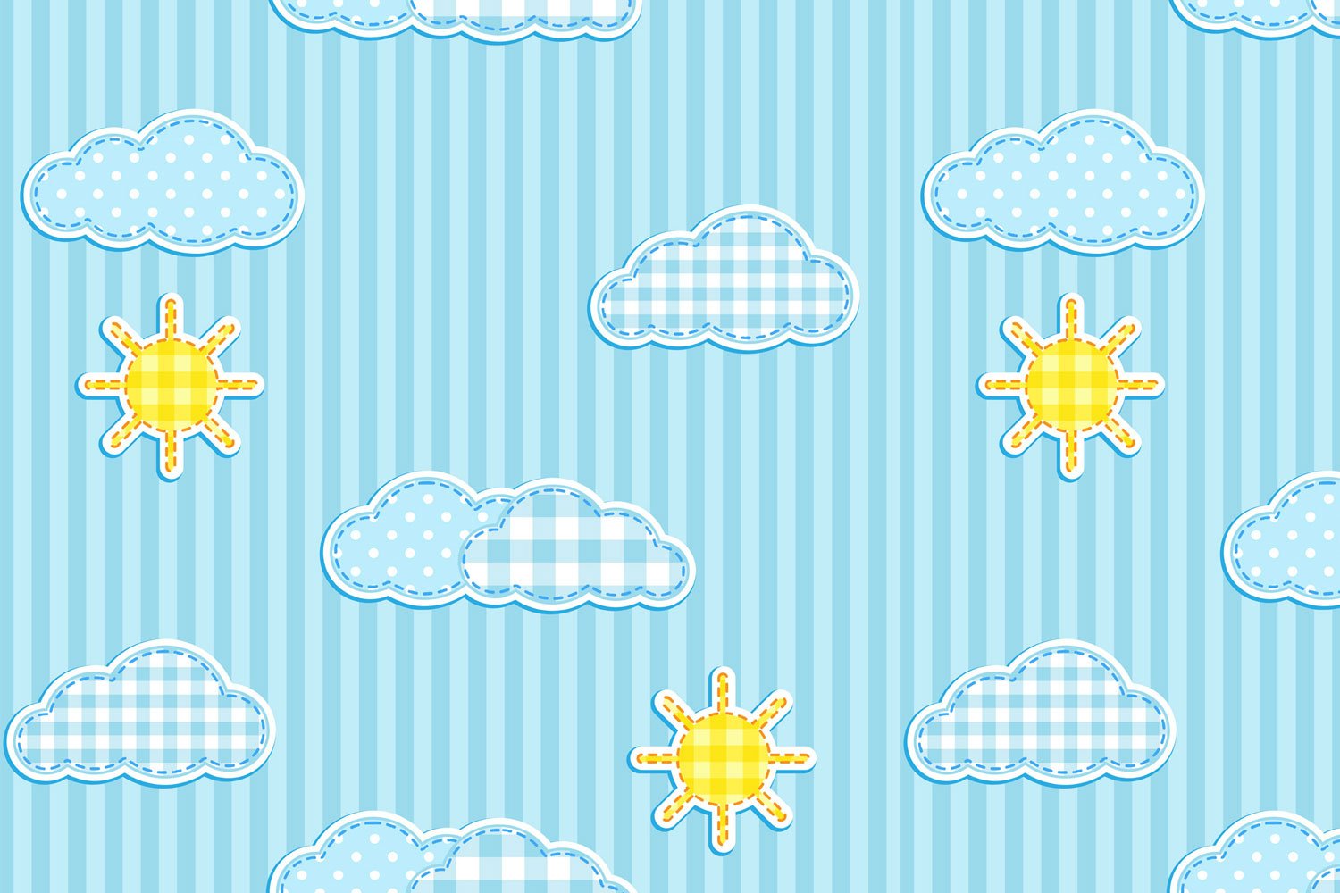 Cloud Stickers – Print A Wallpaper