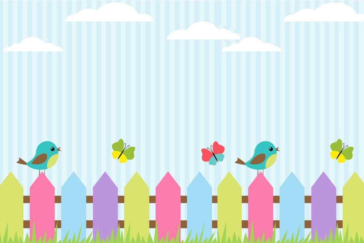 Coloured Fence – Print A Wallpaper