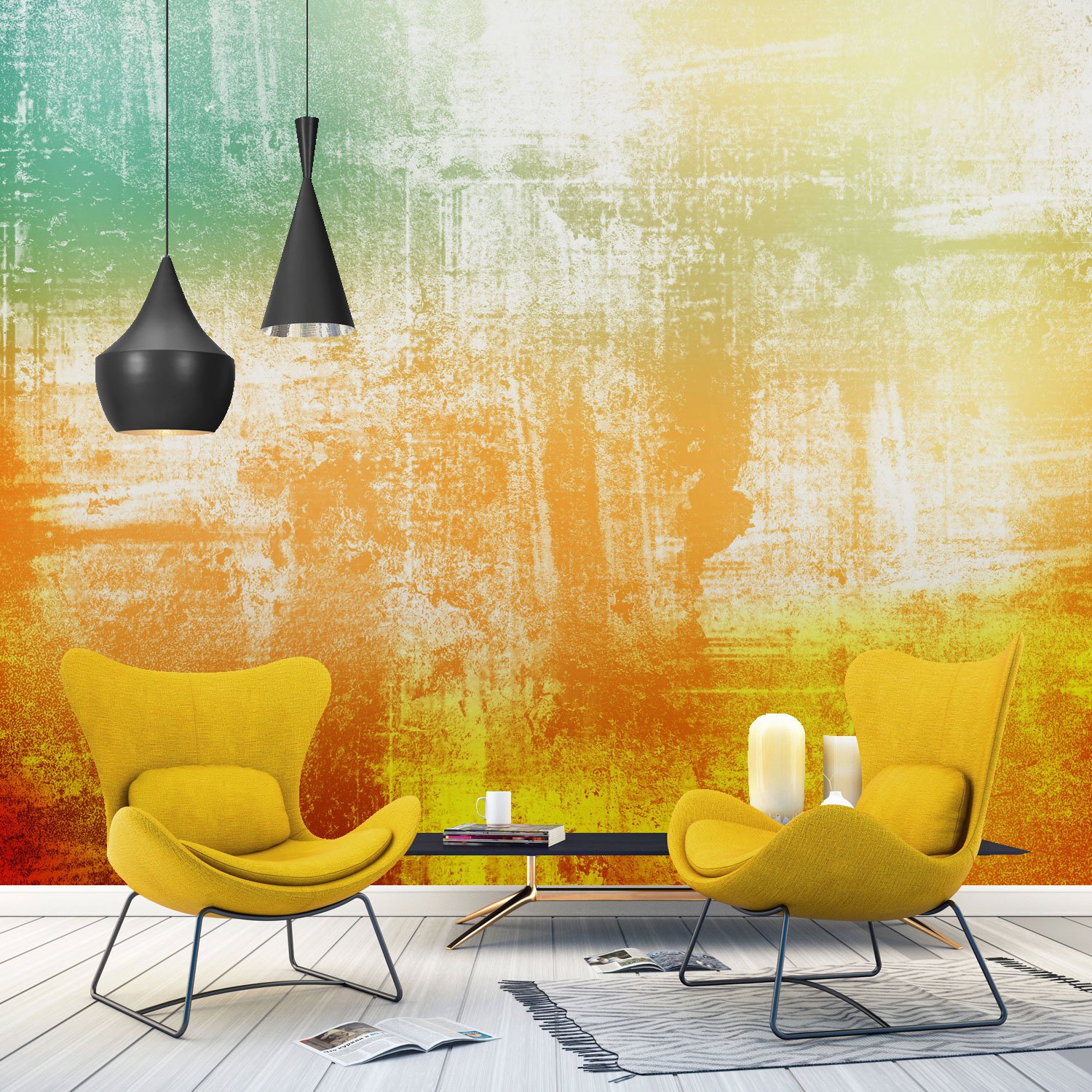 Coloured Grunge – Print A Wallpaper