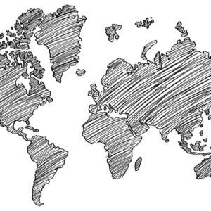 Scribbled Map – Print A Wallpaper