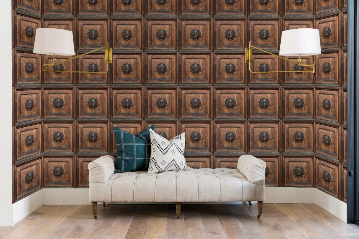 Wood Square Pattern – Print A Wallpaper