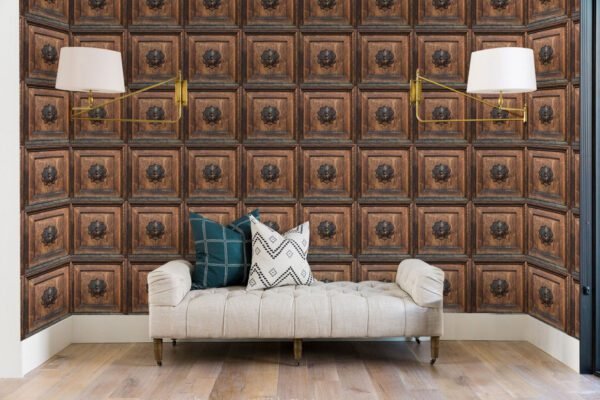 Wood Square Pattern – Print A Wallpaper