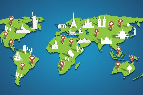 Iconic World Map – Print A Wallpaper